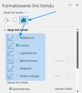 Linia trendu w Excelu - Poradnik Excel